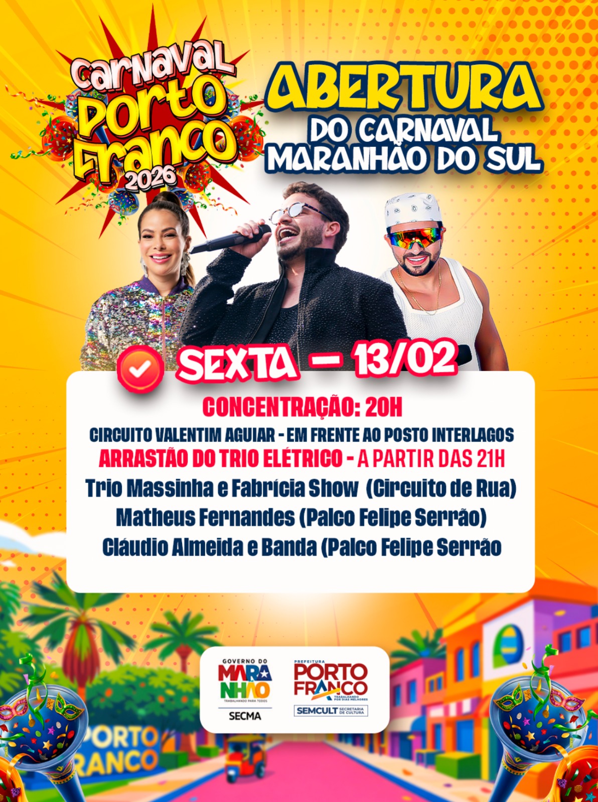 PORTO FRANCO: Carnaval começa nesta sexta com Matheus Fernandes ...